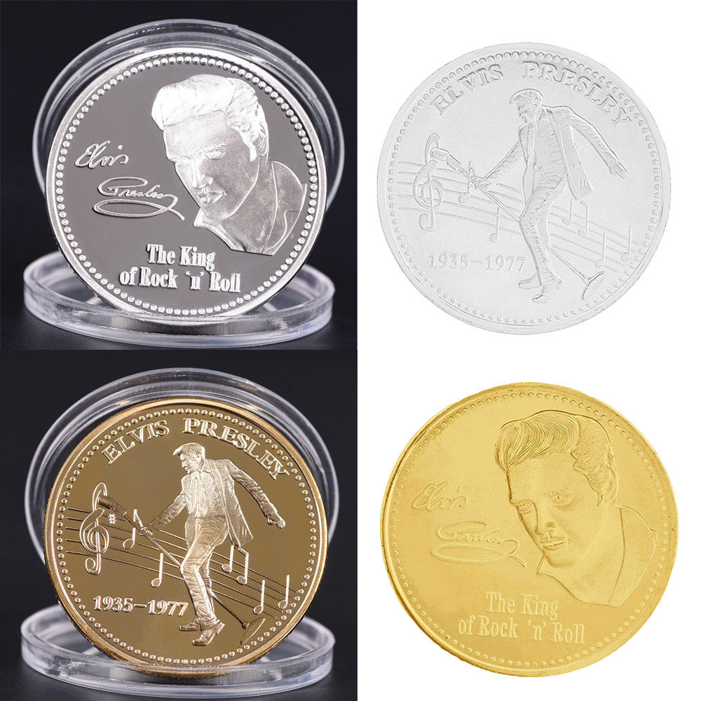 Elvis Presley Commemorative Coin "The King of Rock 'n' Roll" – Loot Lane